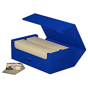 Ultimate Guard Arkhive 800+, Deck Case for 800 Double-Sleeved TCG Cards, Blue, Compatible with Boulders, Magnetic Closure & Microfiber Inner Lining