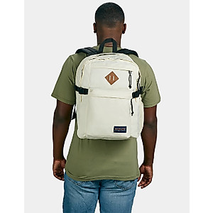 JanSport Main Campus Backpack - Travel, or Work Bookbag w 15-Inch Laptop Sleeve and Dual Water Bottle Pockets, Coconut
