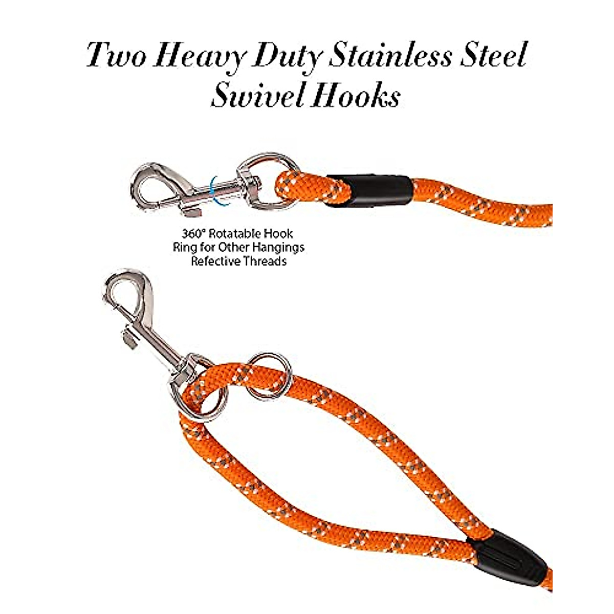 Long Dog Leash for Dog Training 10FT/16FT/30FT/50FT/100FT, Reflective Threads Check Cord Dog Leash, Heavy Duty Dog Lead for Large Medium Small Dogs Outside Walking, Playing, Camping, or Yard