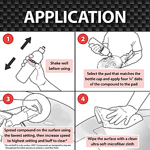 Malco Epic Heavy-Duty Compound - Vehicle Paint Correcting and Polishing Compound/Removes Up to P1500 Sand Scratches/Polishes to Deep Showroom Gloss / 32 Oz. (109032)