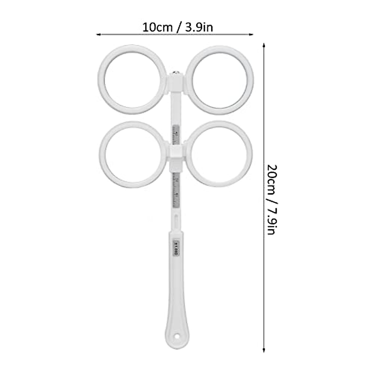 Optical Flipper Plastic Adjustable Optometry Flip Lens Instrument with Vision Test Card, for Myopia, Amblyopia, Astigmatism, Hyperopia(±100)