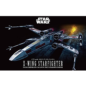 Bandai Hobby Star Wars 1/72 X-Wing Star Fighter Building Kit, Multi, 8" (BAN191406)