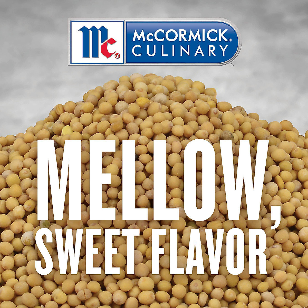 McCormick Culinary Whole Yellow Mustard Seed, 22 oz - One 22 Ounce Container of Yellow Mustard Seeds, Perfect for Pickling, House-Made Rubs and Dips