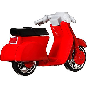 Hot Wheels Deadpool Scooter 1:64 Scale Vehicle from Blockbuster Movies, TV, & Video Games, Iconic Replicas for Play or Display, Gift for Collectors