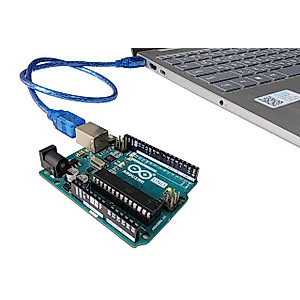 DIYables USB Cable for Arduino Uno Mega, USB 2.0 Cable Type A/B, 2 Pieces