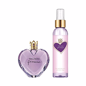 Vera Wang Princess 2 piece Gift Set for Women - 1.0 oz Eau De Toilette Spray + 4.0 oz Hair and Body Mist