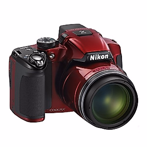 Nikon COOLPIX P510 16.1 MP CMOS Digital Camera with 42x Zoom NIKKOR ED Glass Lens and GPS Record Location (Red)