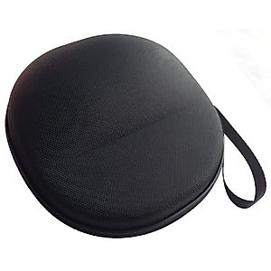 CASEBUDi Large Hard Headphone Case | Compatible with Sony, Sennheiser, Beats & More | Black Ballistic Nylon