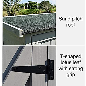 Garden Storage Sheds,Max Outdoor Plastic Garden Storage Shed, Blue and Brown, 110 x 55 x 118 cm (L x H x W