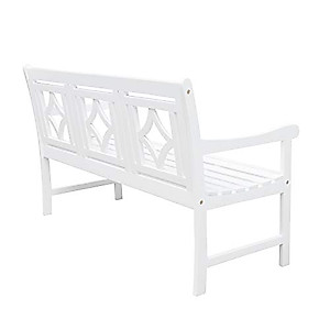 Vifah Bellevue Outdoor Patio Diamond 5-foot Bench