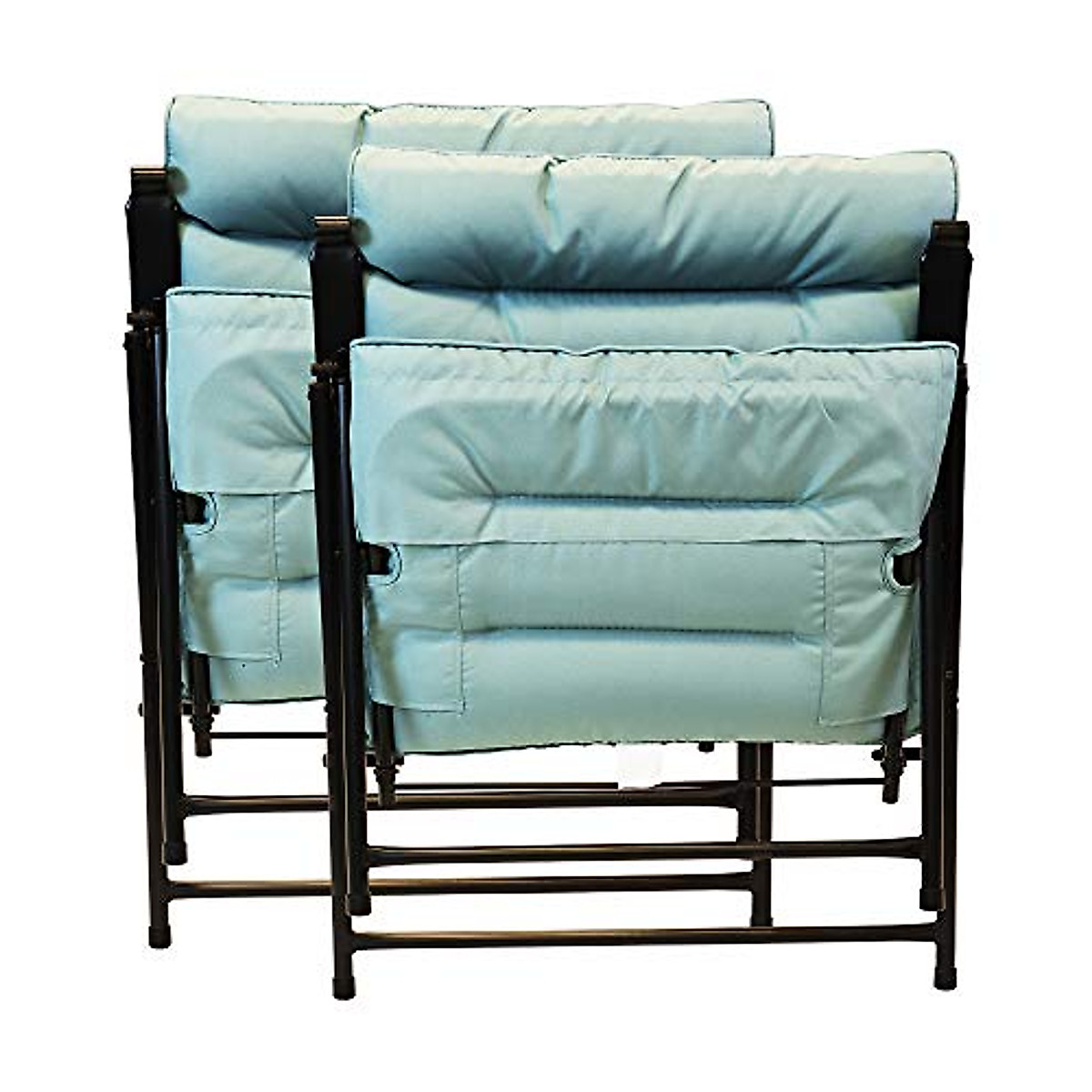 Sun-Ray 213028 Folding Chairs with Cushions and Table, Aqua