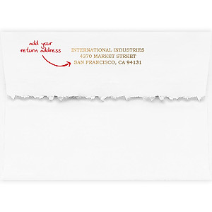 The Gallery Collection, 25 Personalized Christmas Cards with Foil-Lined Envelopes (Christmas Spirit Tree), For Business or Consumer