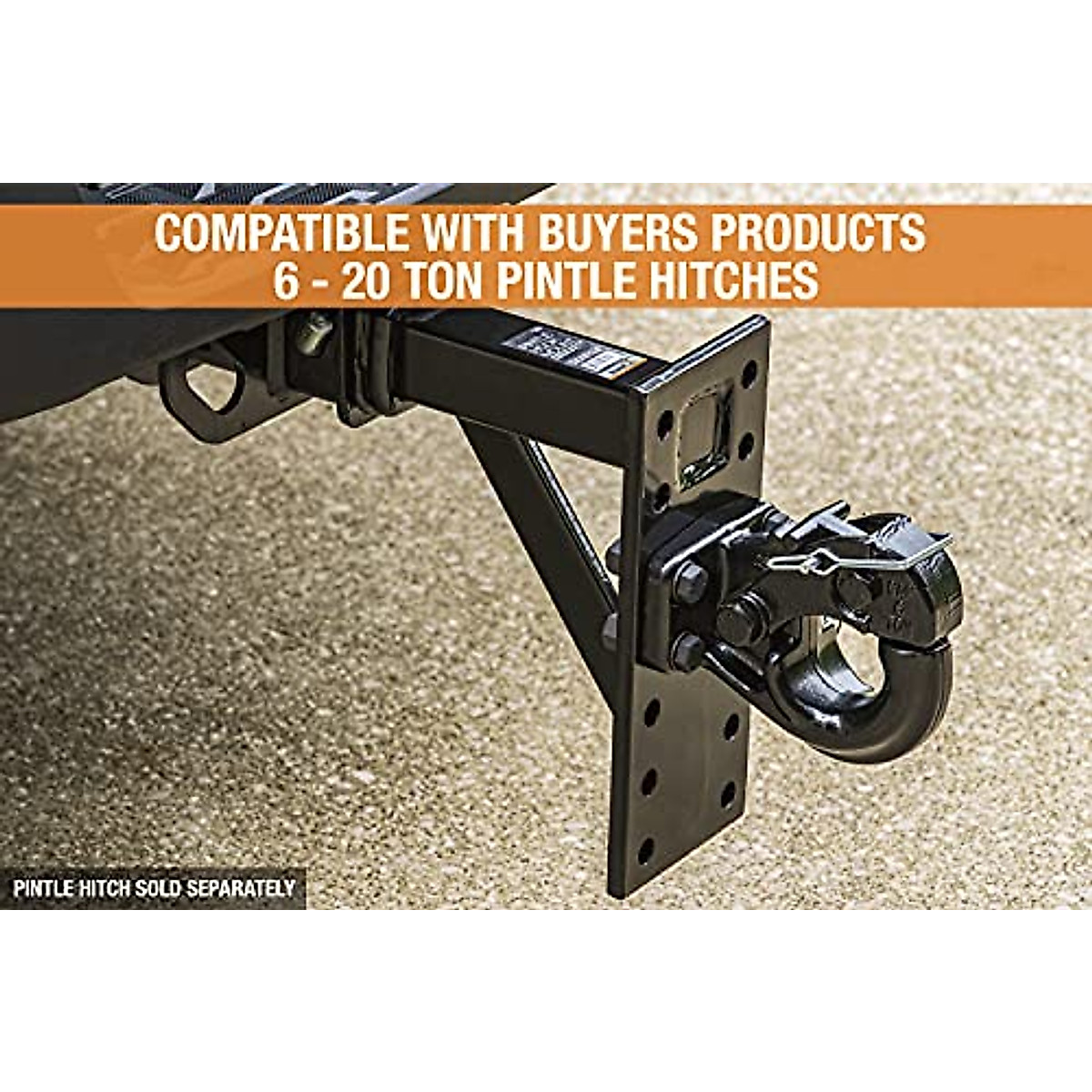 Buyers Products PM812 6 Position Pintle Hook Mount With 12.25 Inch Shank