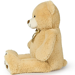 MaoGoLan Giant Big Teddy Bear Jumbo Stuffed Animal Huge Tan Bear Plush Tan Bear for Girlfriend