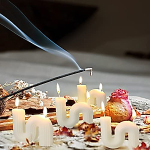 6 Pcs Twist Candle Cool Aesthetic Candle S Shape Candle Decorative Candle Minimalist Soy Wax Candle Lasting Relaxation Scented Candle Handmade for Wedding Christmas Birthday Gift Spa Yoga Room Decor