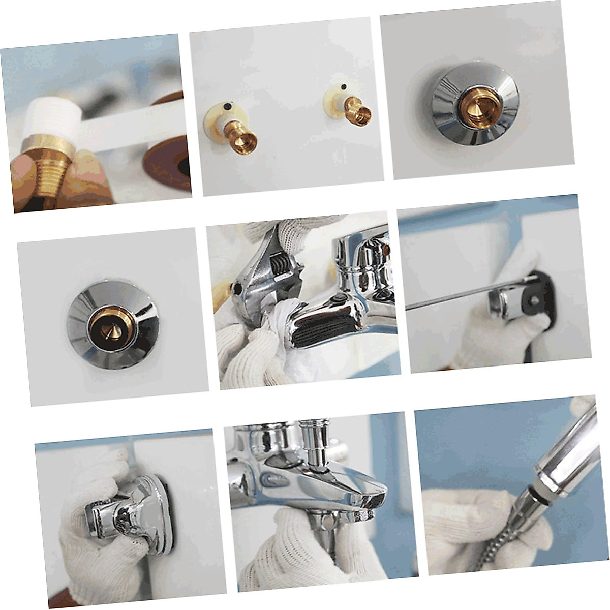 Veemoon Sink Faucet Hot and Cold Water Faucet Faucets for Bathroom Sinks Basin Faucet Single Handle Faucet Faucets for Bath Sinks Faucet for Bathroom Sink Kitchen Mixing Valve in-Wall