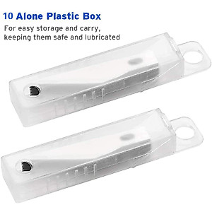 DIYSELF 1PCS Hobby Knife Exacto Knife with Safety Cap and 20PCS Craft Knife Blades for Modeling, Scrapbooking, Stencil, Precision Knife