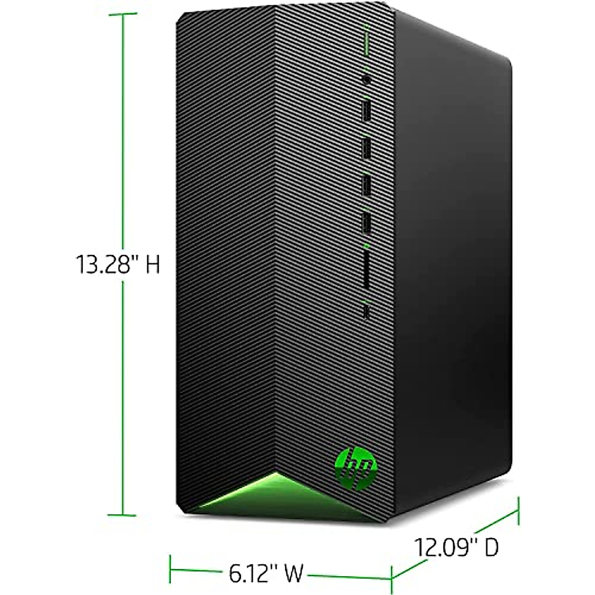 2022 Newest HP Pavilion Gaming Desktop, AMD 6-Core Ryzen 5 5600G Processor(Beat i7-10700K), AMD Radeon RX 5500, 16GB RAM, 256GB NVMe SSD, Win 11 Home + HDMI Cable (AMD RX5500 | 16GB | 256GB)