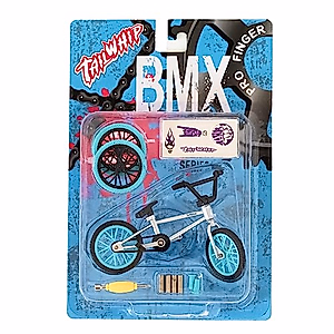 Tailwhip Metal Finger Bike, Dirt Bike Toys, Mini Finger BMX, Gift Toy, Finger BMX (Silver)