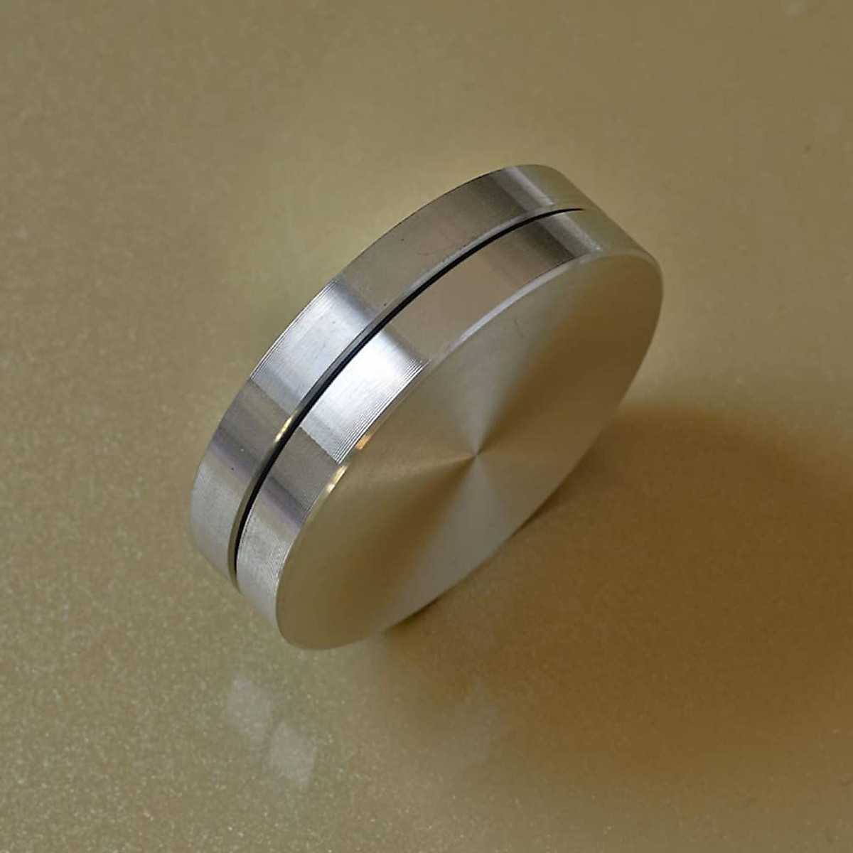 DOITOOL 2pcs Dining Table Aluminum Turntable Round Aluminum Rotating Bearing Plate Aluminum Discs Cake Decorating Stand Cake Revolving Cake Turntable Base Ball to Rotate Aluminum Alloy Cd