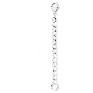 1pc Adabele Authentic 925 Sterling Silver Jewelry Making Cable Chain Extender Removable Adjustable 3 inch Extension for Necklace Anklet Bracelet SS303-3