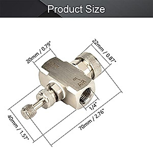 Bettomshin 1/4BSP Female Thread 30 Degree Round Spray Air Atomizing Mist Nozzle 304 Stainless Steel 1Pcs