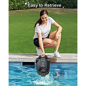 DANKARI Cordless Pool Robot Vacuum, Rechargeable Robotic Pool Cleaner for Above Ground & In-Ground Swimming Flat Pools