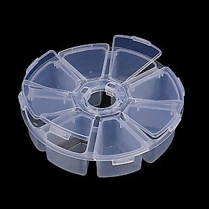 VoVbay Clear Plastic Organizer Box Storage Container Jewelry Box with Adjustable Dividers for Beads Art DIY Crafts Jewelry Fishing Tackles Organizer Beads Storage Boxes