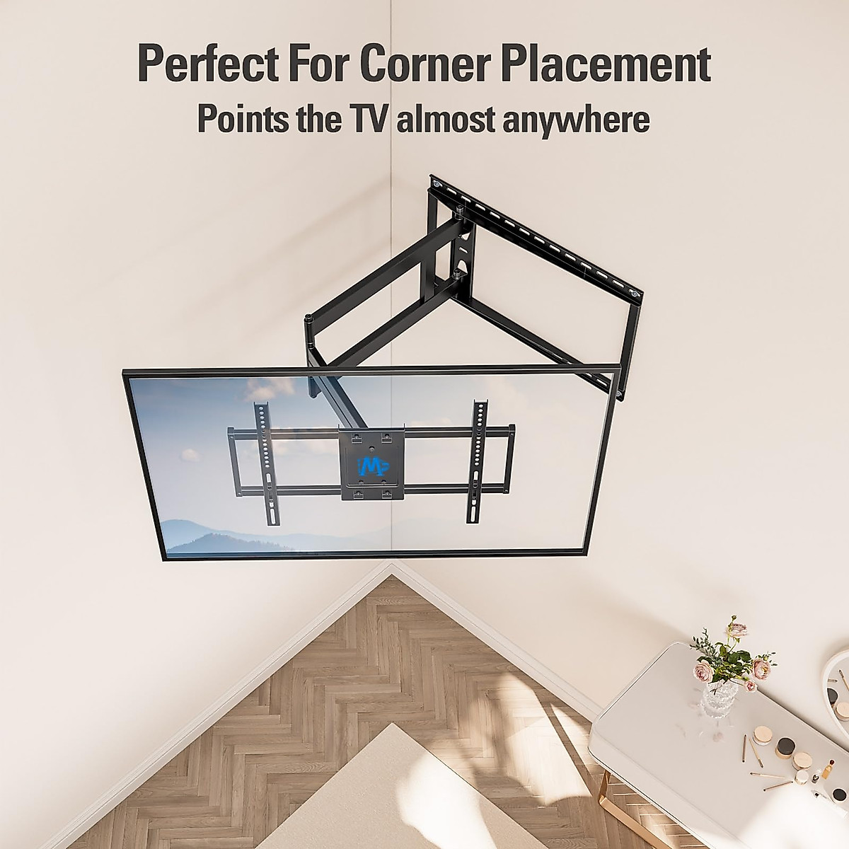 Mounting Dream Long Arm TV Wall Mount for Most 42-90 Inch TV, 40 Inch Extension TV Mount Swivel and Tilt, Full Motion Mount Fits Max VESA 800x400mm, 150 lbs. Loading, 16”,18”, 24” Studs