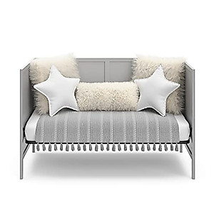 Graco Theo Convertible Crib (Pebble Gray) – Converts from Baby Crib to Toddler Bed and Daybed, Fits Standard Full-Size Crib Mattress, Adjustable Mattress Support Base