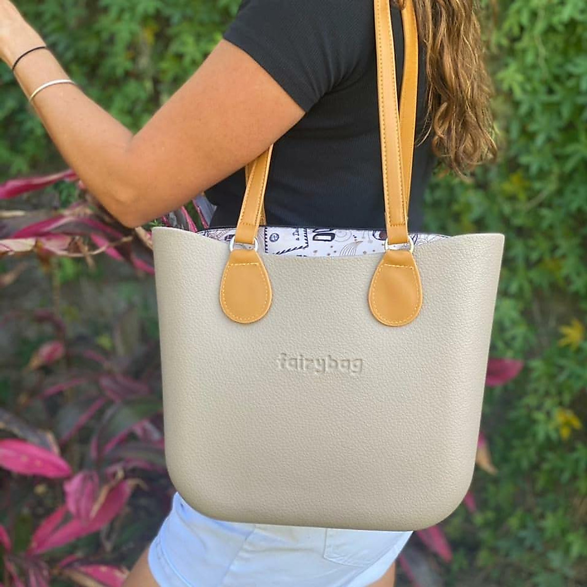 MRMIMI Practical Rope Handle & PU Straps Replacement for Obag Canvas Rubber Bag EVA Tote Handbags Repair Classic Purse Accessories