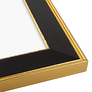 AUEAR,16x20 Picture Frame for 16x20 Photo Without Mat,Vintage Style,Wall Mounting (Black and Classic Gold)