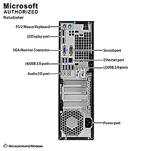 HP Business Desktop ProDesk 600 G2 Desktop Computer - Intel Core i5 (6th Gen) i5-6500 3.20 GHz - 8 GB DDR4 SDRAM - 256 GB SSD (Renewed)