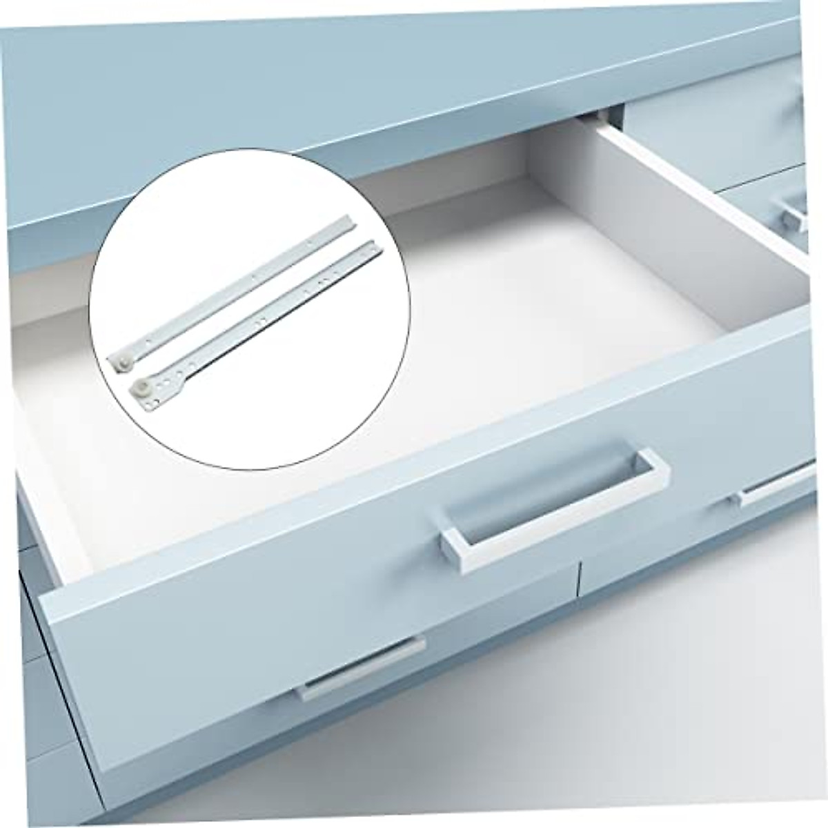 Ciieeo 2 Sets Drawer Slides Ball Bearings PC Keyboard Desk Tray Cabinet Drawer Bearing Slides Cabinet Slider Table Keyboard Slides Heavy Duty Slides Bearing Tray Slide Cupboard Slideshow