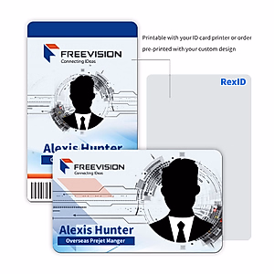 Same Day Custom Encoded & Printed 125KHz RexID ISO Proximmity Access Card,Standard 26bit H10301 or Other Special Format,Choose Your Facility Code and Range (100, H10301)