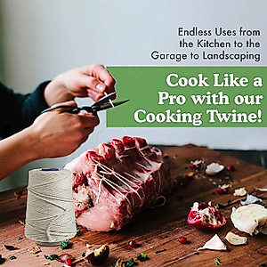 Regency Wraps Cotton Butchers Cooking Twine For Meat Trussing, Food Prep, Natural, 500 ft Cone (Pack of 1)