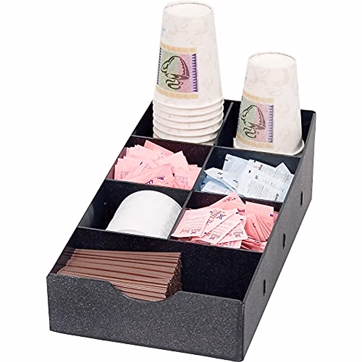 Vertiflex Vfcc169 Condiment Caddy, 8 3/4W X 16D X 5 1/4H, Black