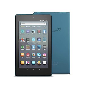Fire 7 Tablet (7" display, 16 GB) - Twilight Blue + Kindle Unlimited (with auto-renewal)