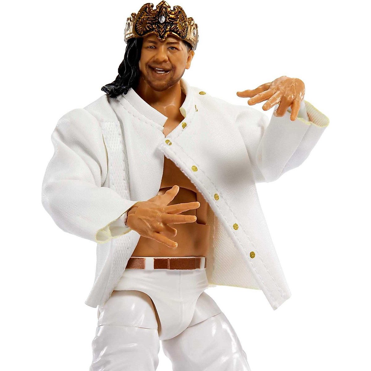 Mattel WWE King Nakamura Elite Collection Action Figure, 6-inch Posable Collectible Gift for WWE Fans Ages 8 Years Old &amp; Up