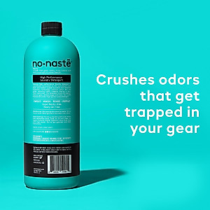 Nonaste Liquid Laundry Detergent - Pure Clean, 32 Fl Oz (Pack of 1) - Active Wear Laundry Detergent for Workout Clothes & More - Unscented, Gentle & Color Safe