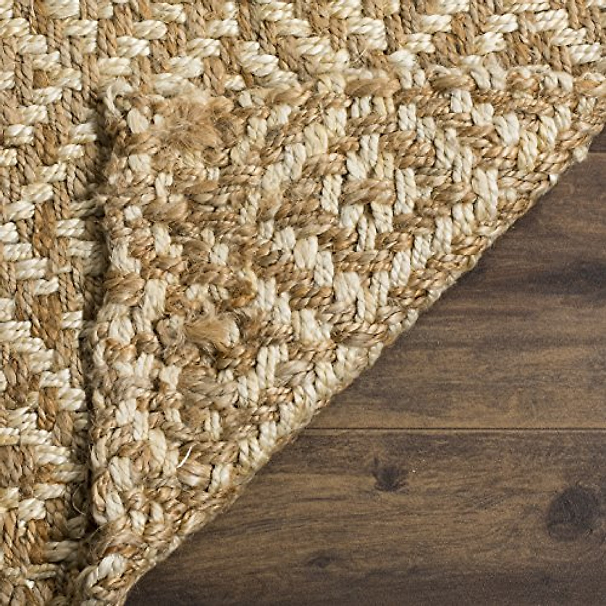 SAFAVIEH Natural Fiber Collection 10' x 14' Ivory NF261A Handmade Premium Jute Area Rug
