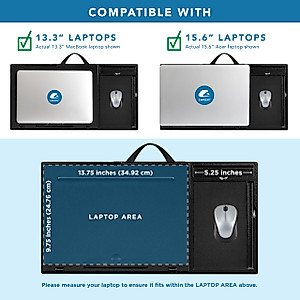 LapGear Ergo Pro Lap Desk with 20 Adjustable Angles, Mouse Pad, and Phone Holder - Black - Fits up to 15.6 Inch Laptops and Most Tablets - Style No. 49408