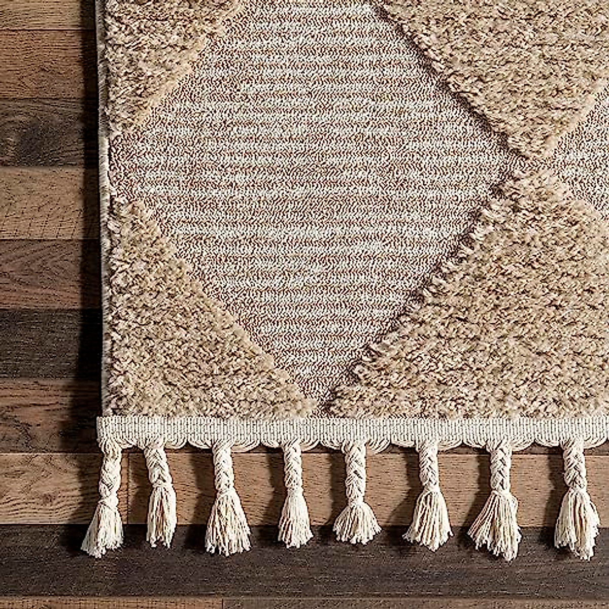 nuLOOM Marissa Trellis 5x8 Area Rug for Living Room Bedroom Dining Room Kitchen, Beige/Ivory