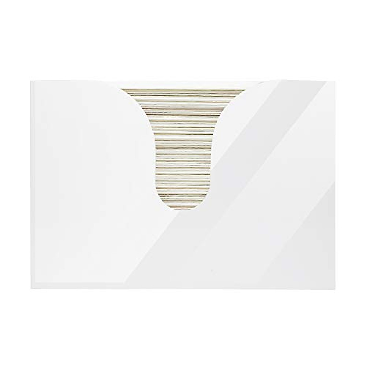 Essentially Yours Acrylic Folded Paper Towel Holder - Wall Mounted or Freestanding | Dispenser for Multifold, Trifold, and C Fold Napkins (White)