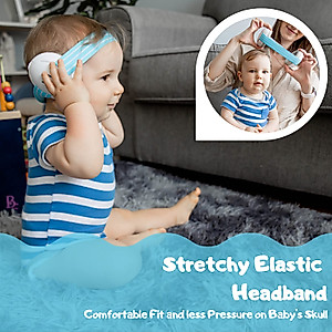 UTINOS Baby Ear Protetion Ear Muffs Noise Headphones Canceling Earmuffs Noise Reduction for Infent Toddler Baby Travel Essential with Extra Strap & Carrying Pouch Baby Girl Newborn Essentials (Pink)