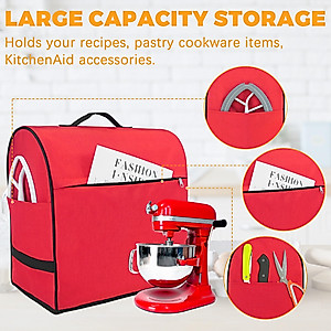 Stand Mixer Cover, Kitchen Aid Mixer Cover Compatible with 6 7 8 Qt Bowl-Lift Stand Mixer Kitchen Aid Mixer Assecories