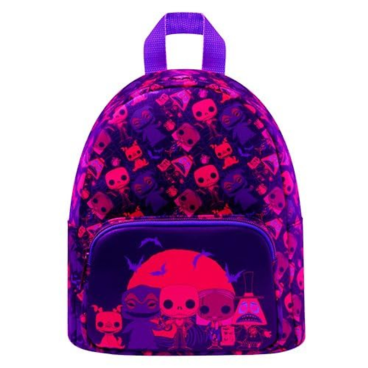 Theme Park Lounge Fly The Nightmare Before Christmas Neon Blacklight Print Mini Backpack