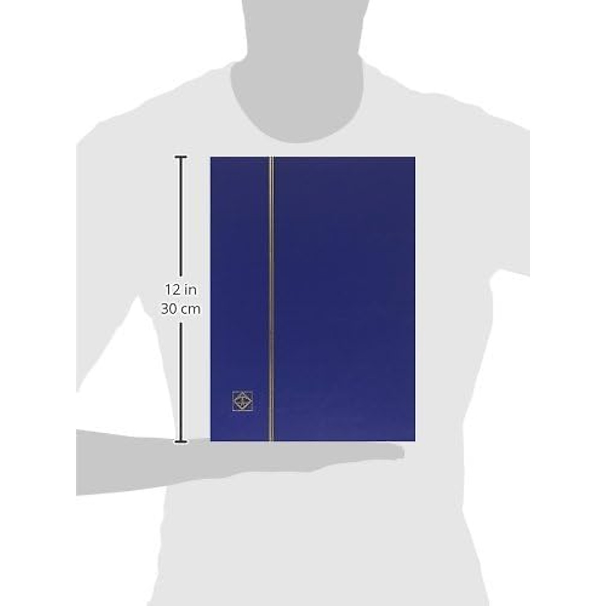 Lighthouse Hardcover Stamp Album Stockbook With 64 Black Pages, Blue, LS4/32