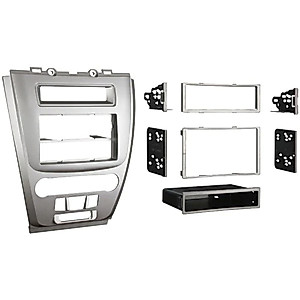 Metra 99-5821S Single or Double DIN Installation Dash Kit for 2010 Ford Fusion and Mercury Milan, Silver