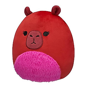 Squishmallows Original 8-Inch Marcia Maroon Capybara - Official Jazwares Plush (Little)